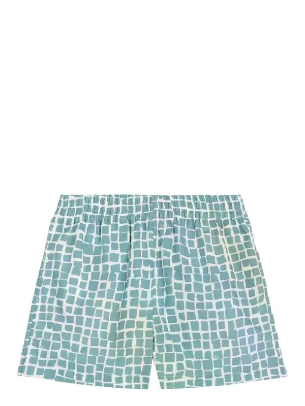 TOD'S Mosaic Printed Shorts - Blue