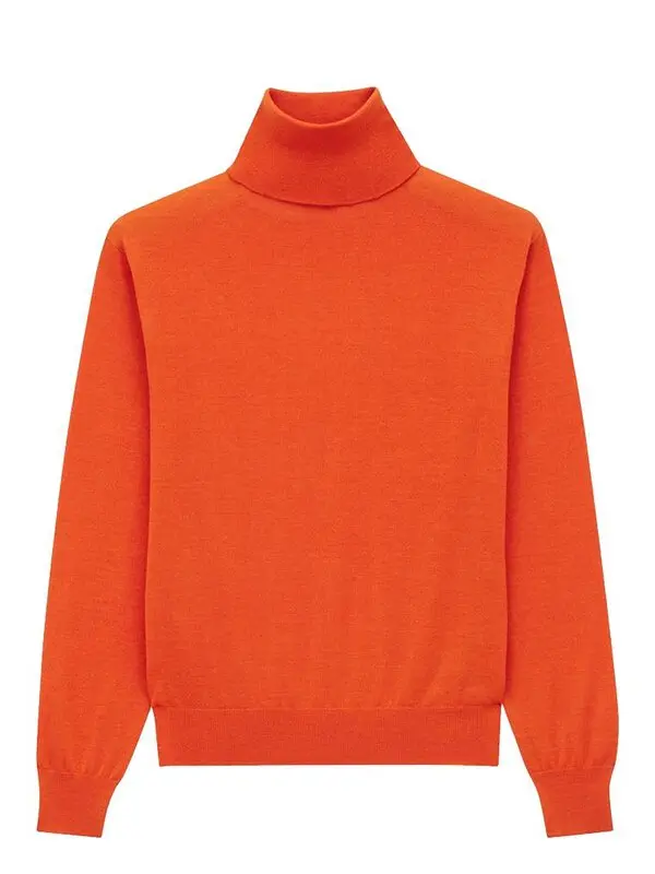 Saint Laurent Turtleneck Sweater - Orange