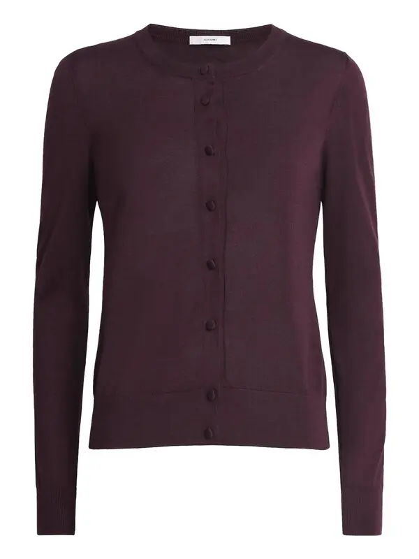 Adam Lippes Cashmere-silk Worth Cardigan - Burgundy