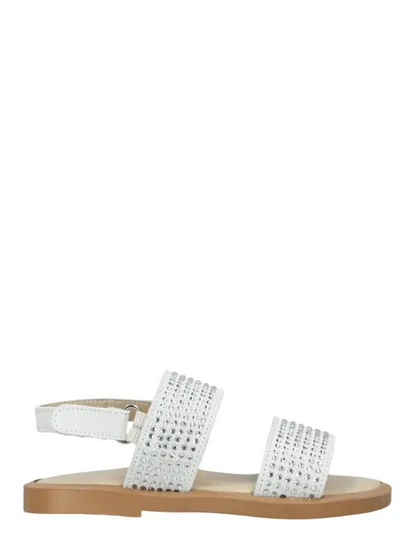 BABYWALKER Crystal-embellished Sandals - White