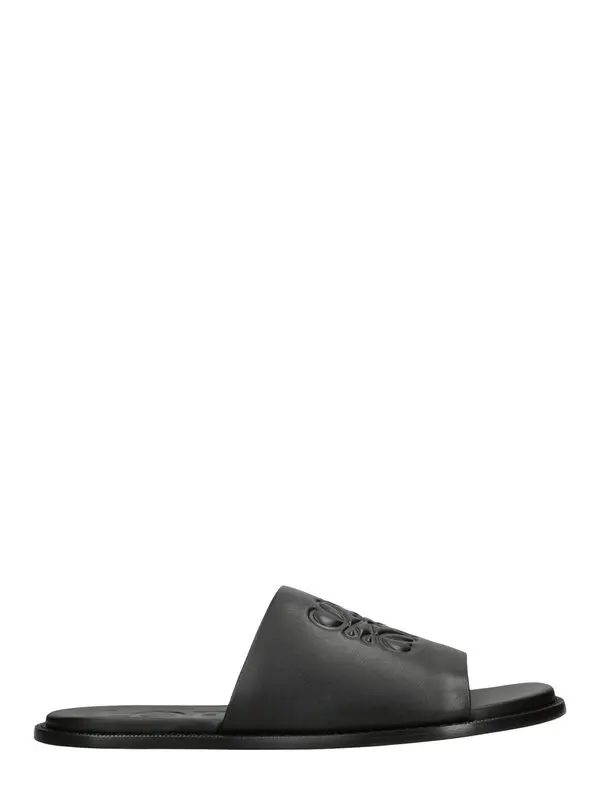 Loewe Flex Anagram Slides - Black