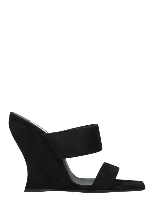 Alaïa Suede Wedge Mules 110 - Black
