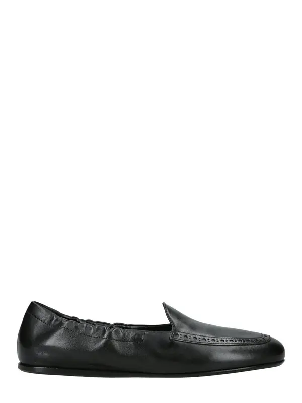 Church's Leather Gathered Moccasin Loafers - Black