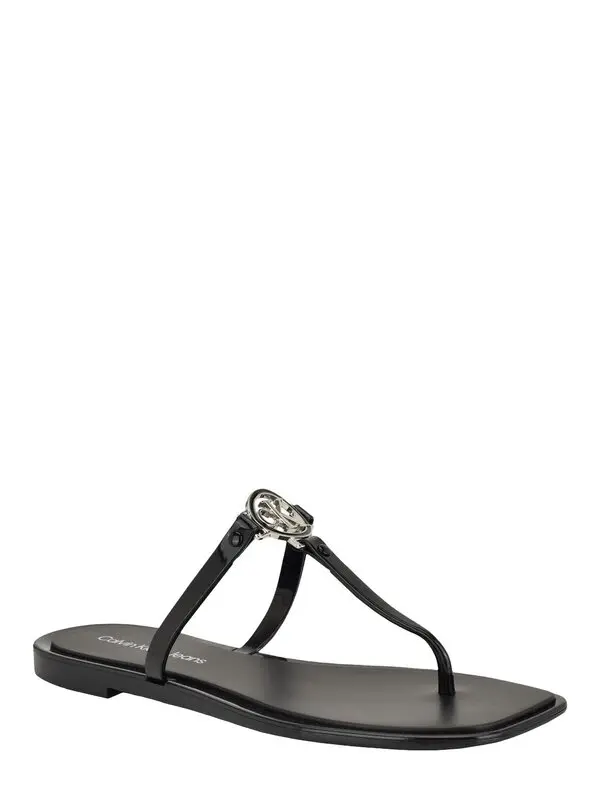 Calvin Klein Elliye Strappy Sandals - Black