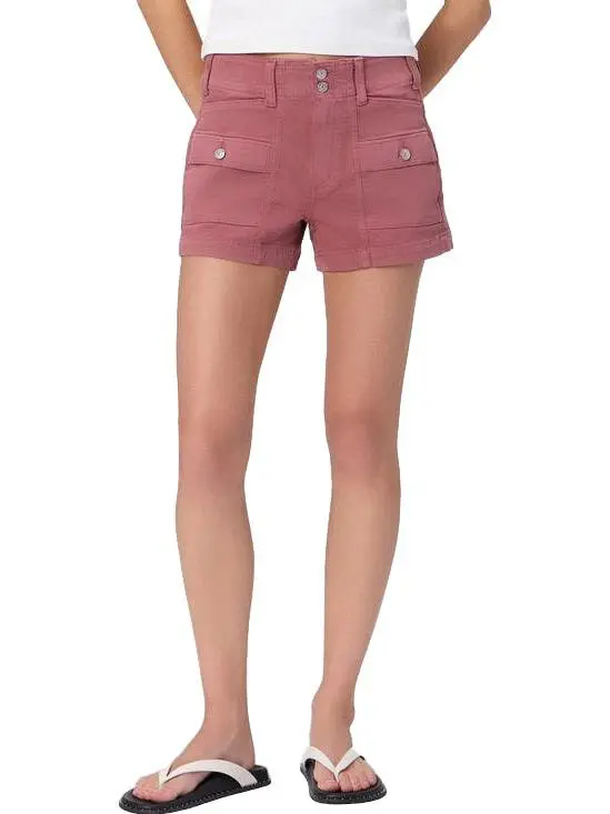 Paige Olivia Cargo Shorts - Vintage Brick Berry