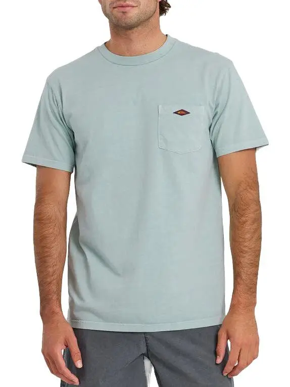 Quiksilver Saltwater Cotton Pocket T-shirt - Blue Haze