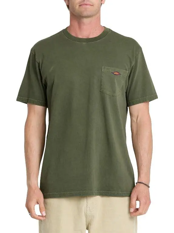 Quiksilver Saltwater Cotton Pocket T-shirt - Grape Leaf