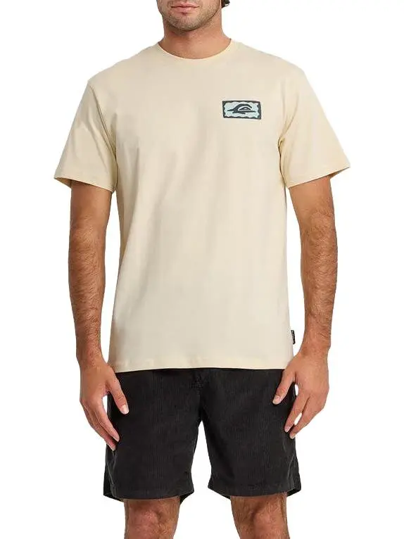 Quiksilver Serenity Splash Cotton Graphic T-shirt - Bone White