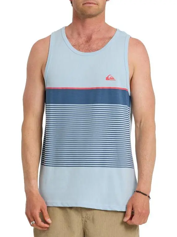 Quiksilver Tijuana Stripe Cotton Tank - Skyway