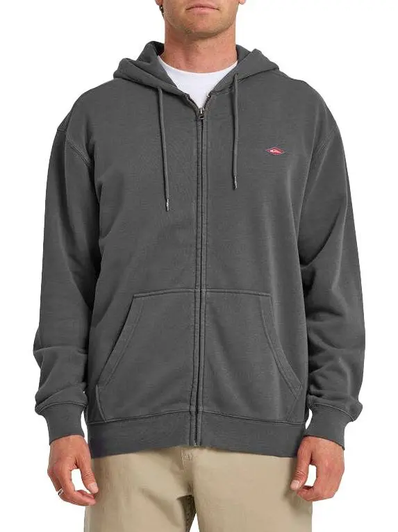 Quiksilver Saltwater Oversized Zip Hoodie - Iron Gate