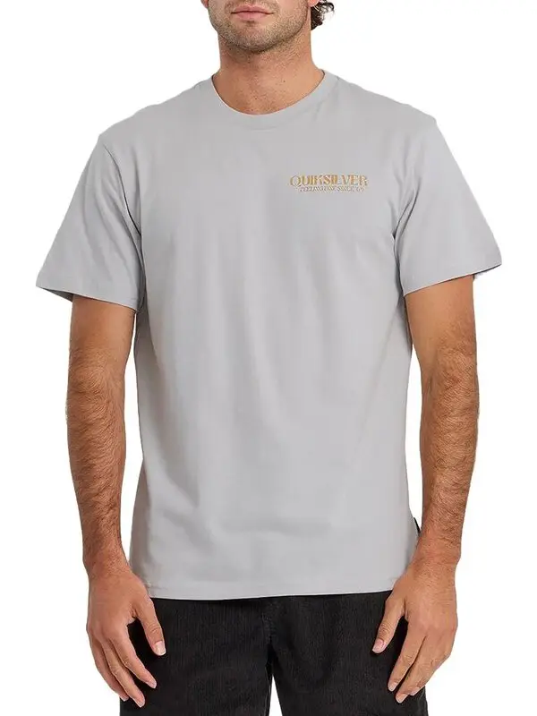 Quiksilver Free Flow Cotton Graphic T-shirt - Micro Chip