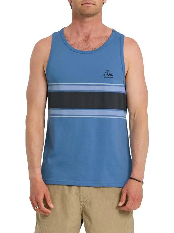 Quiksilver Floater Stripe Tank - Riviera Heather