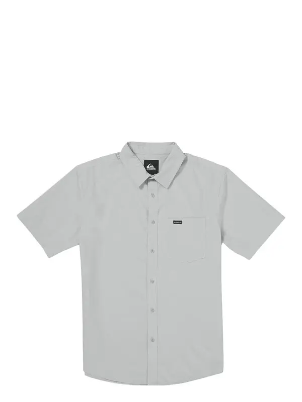 Quiksilver Ridgeport Regular Fit Short Sleeve Performance Button-up Shirt - Micro Chip