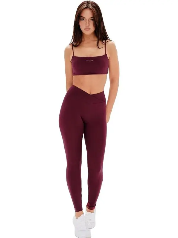 REVYVE ACTIVE V-sculpt Legging - Mulberry Merlot