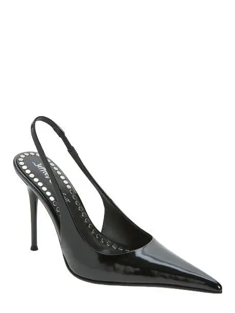Jeffrey Campbell You Wish Slingback Pumps - Black Box Silver