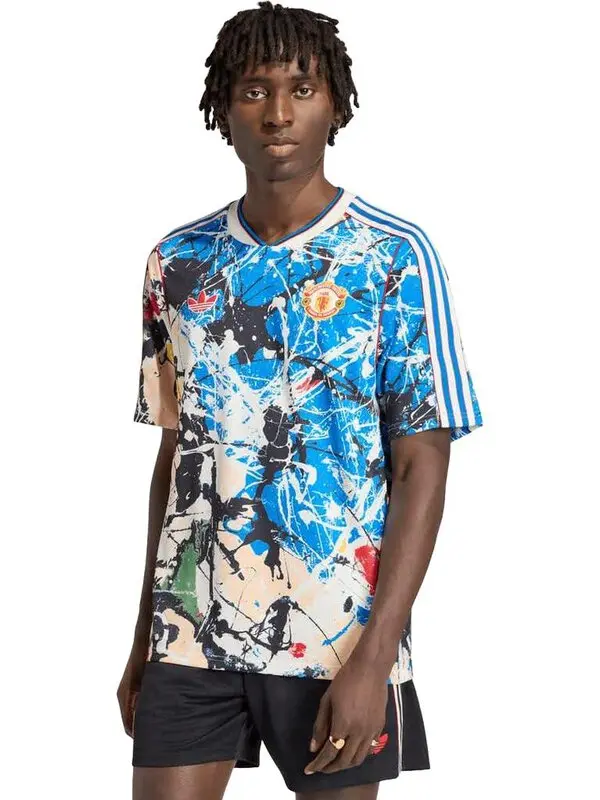 Adidas Manchester United X Stone Roses Replica Jersey - Blue