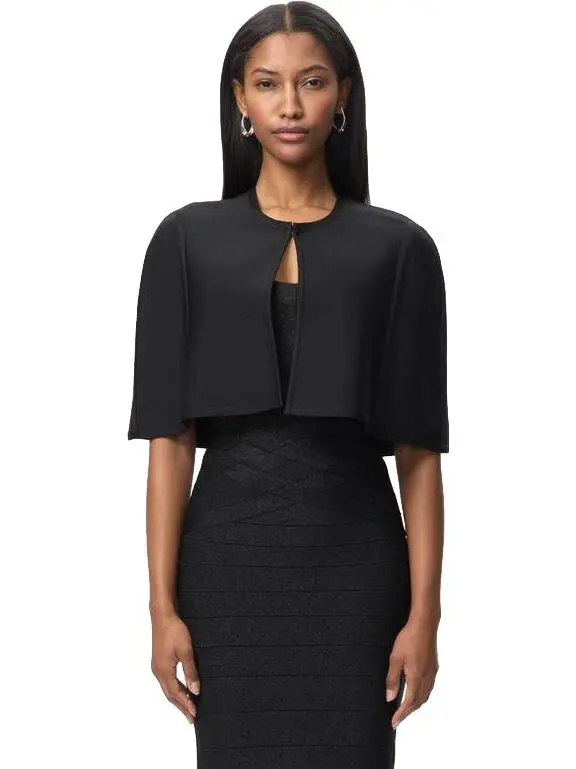 Herve Leger Juliette Cape - Black