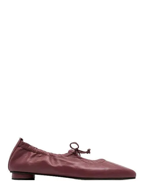 ALTA Gemma Leather Flats - Wine