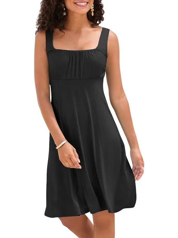 LASCANA Flare Tank Dress - Black
