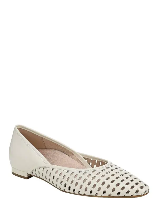 Vionic Gracia Leather Flat - Ivory