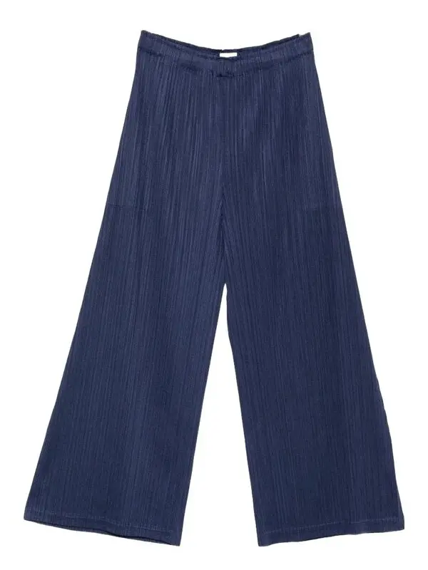 Issey Miyake Pleated Trousers - Blue