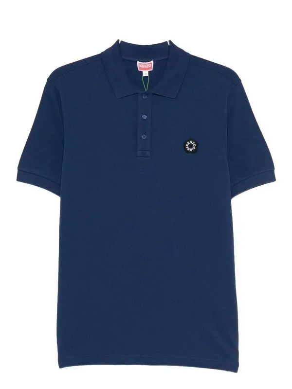 Kenzo Boke Flower Cotton Polo Shirt - Blue