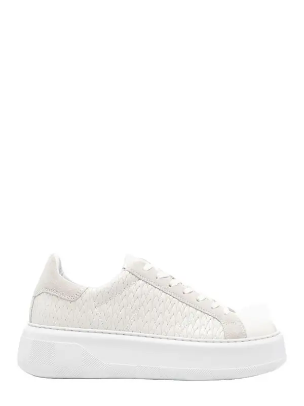 Woolrich Chunky Court Leather Sneakers - White