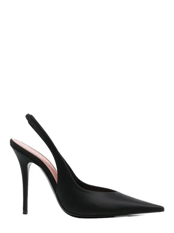 Amina Muaddi Anok Slingback Pumps - Black