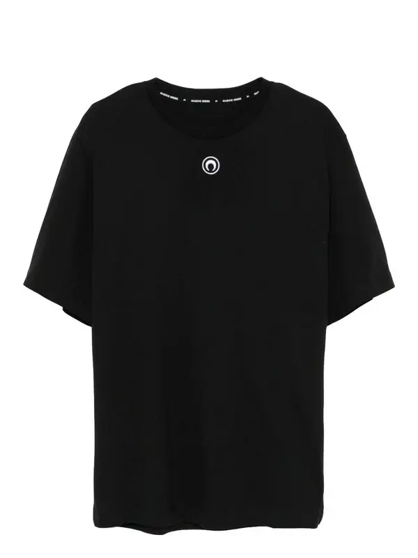 MARINE SERRE Moon Cotton T-shirt - Black