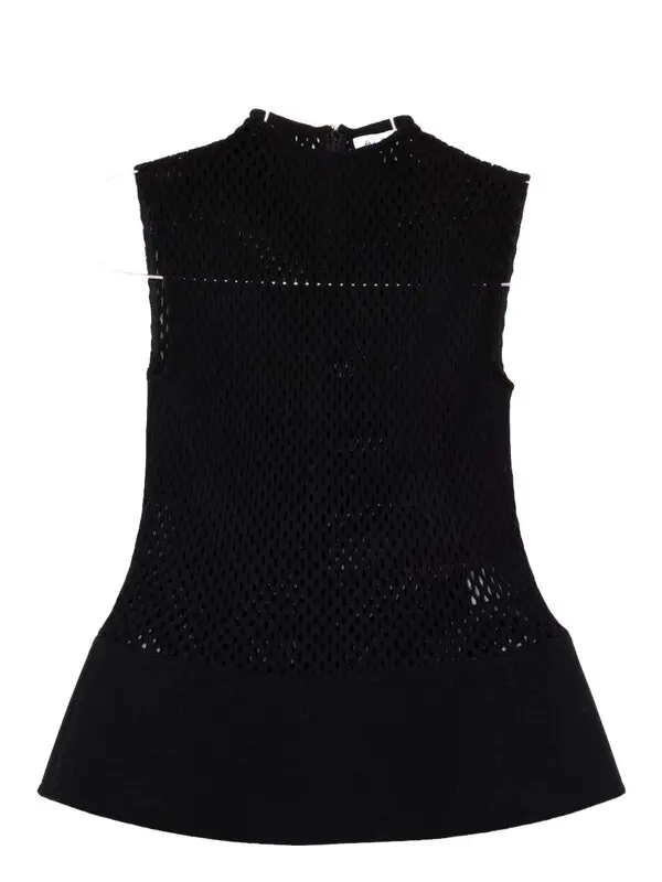 Alaïa Ruffled Top - Black