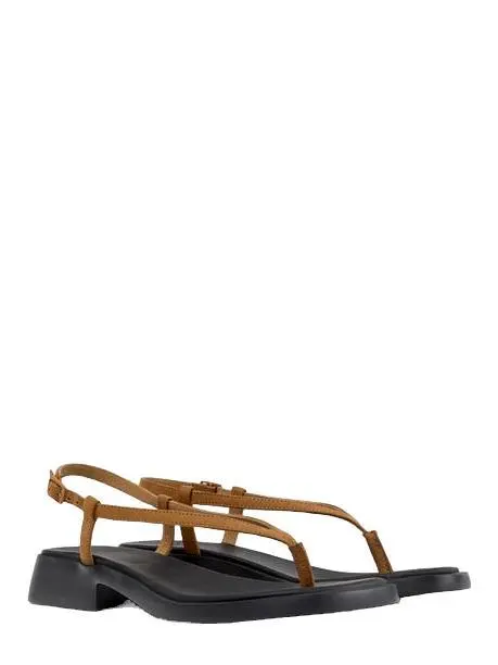 Camper Dana Sandal - Medium Brown