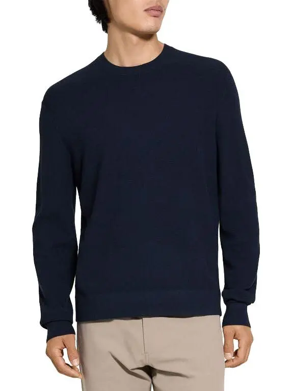 Theory Riland Crewneck Sweater - Dark Eclipse