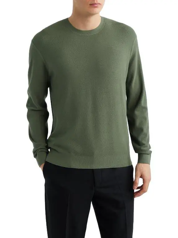 Theory Riland Crewneck Sweater - Light Ivy