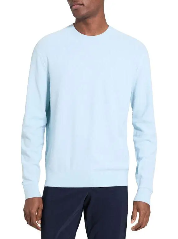 Theory Riland Crewneck Sweater - Light Ocean Air