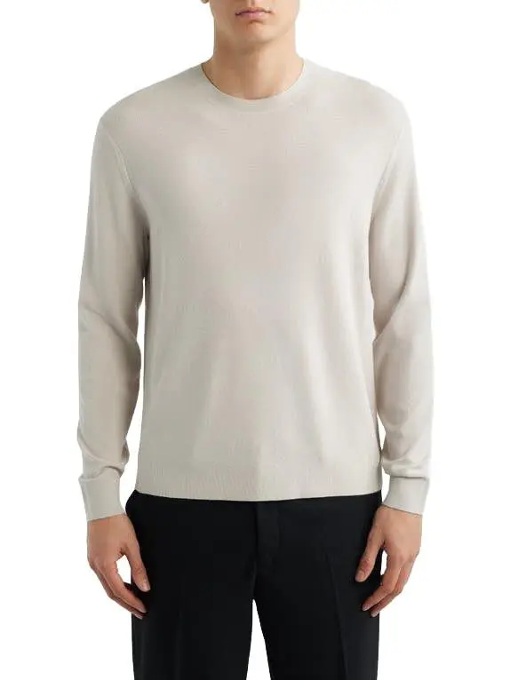 Theory Riland Crewneck Sweater - Silver Cloud