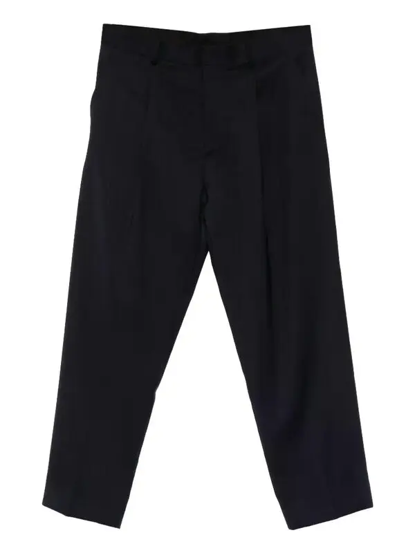 COSTUMEIN Pleated Straight Trousers - Black