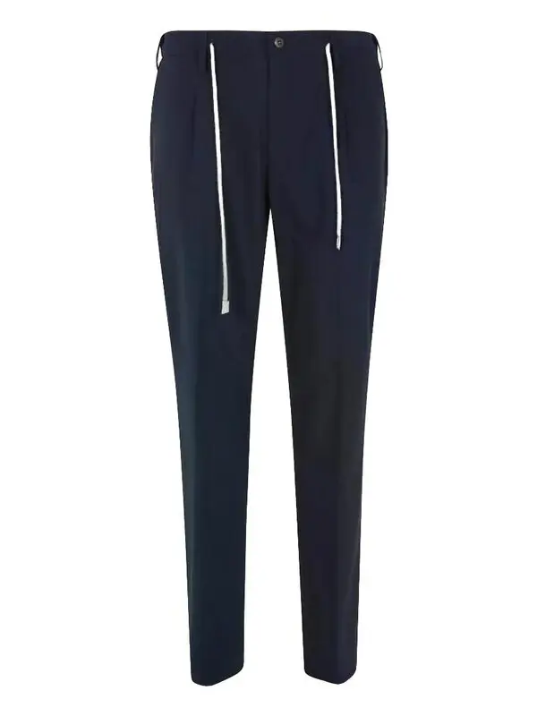 Eleventy Drawstring-waist Trousers - Blue