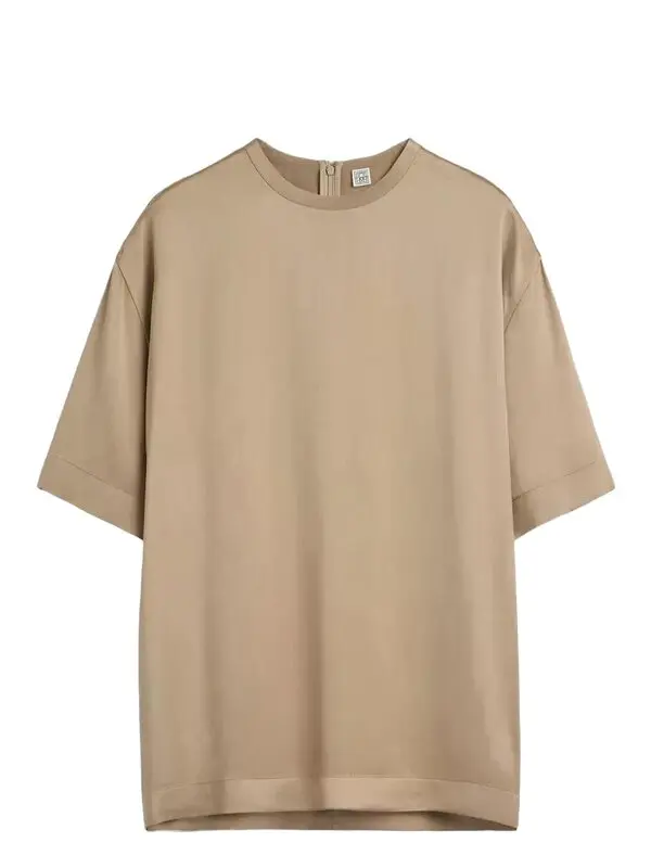 TOTEME Zip T-shirt - Neutrals