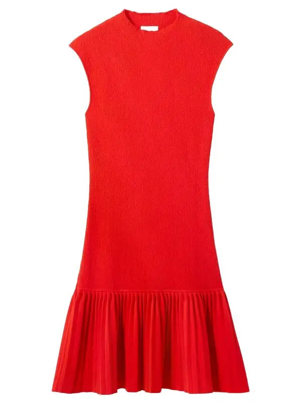 Claudie Pierlot Pleated Mini Dress - Red