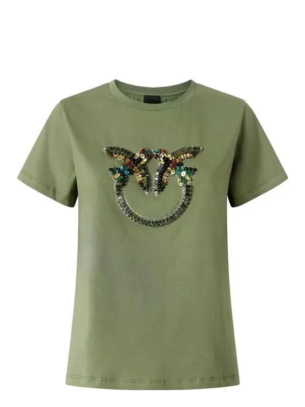 Pinko Sequin-embellished T-shirt - Green