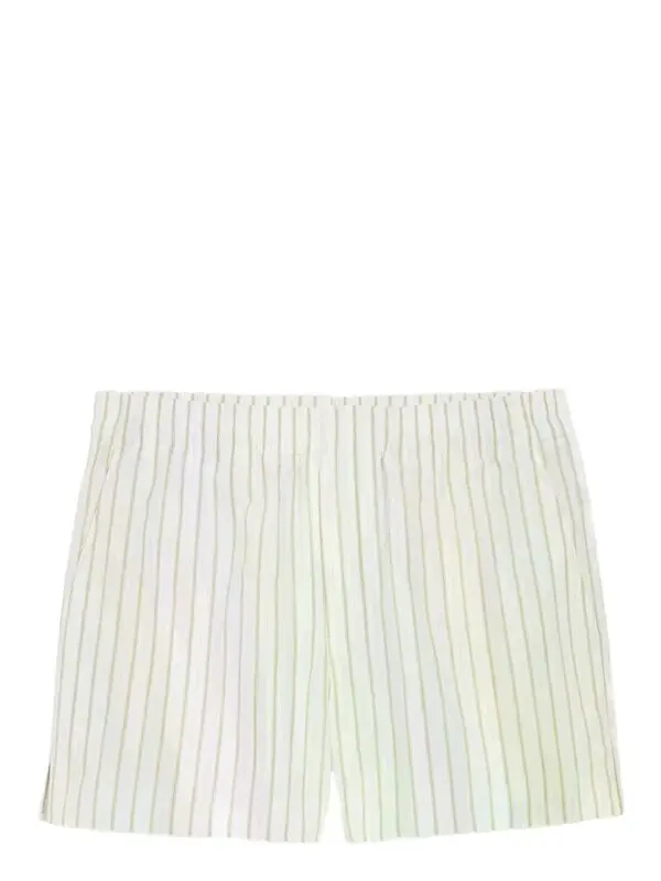 Ami Striped Shorts - White