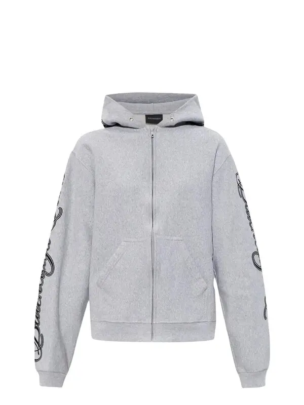 Balenciaga Standard Zip Hoodie - Grey
