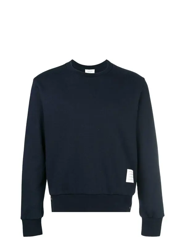 Thom Browne Classic Crewneck Pullover - Blue
