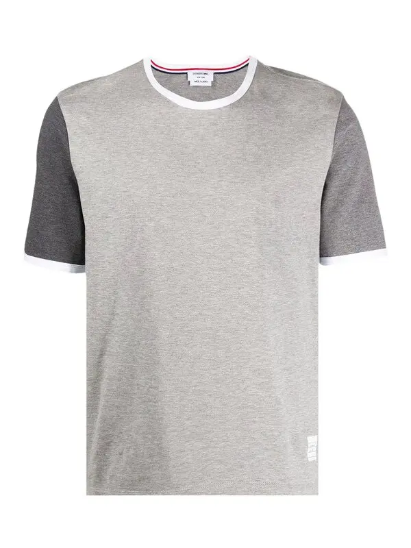 Thom Browne Short-sleeve Ringer T-shirt - Grey