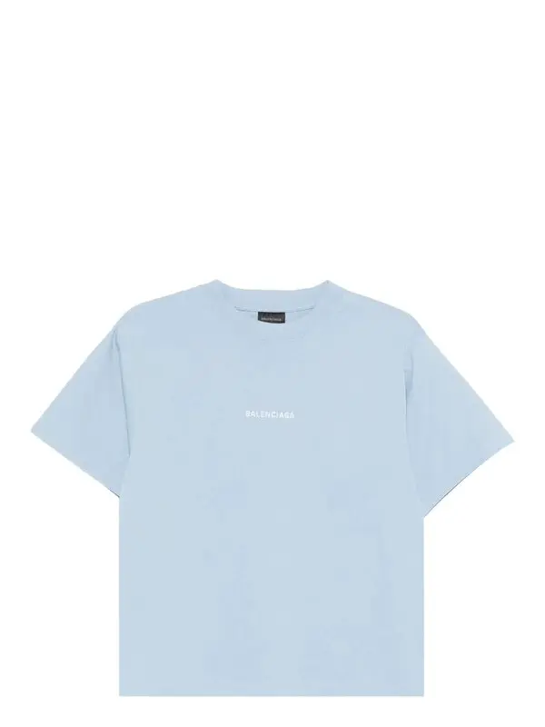 Balenciaga Medium Fit T-shirt - Blue