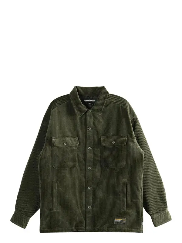 NEIGHBORHOOD Corduroy Long-sleeve Cpo Shirt - Green