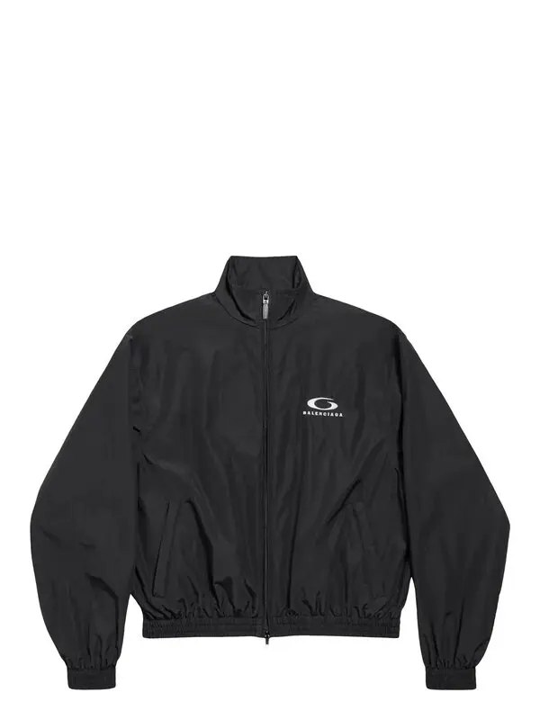 Balenciaga Tracksuit Stand Up Collar Jacket - Black