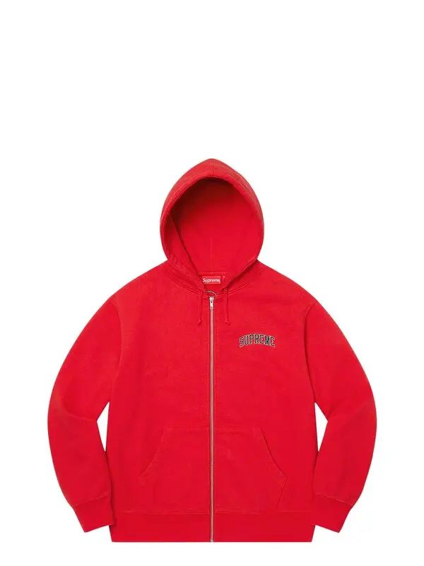 Supreme Doughboy Zip Up Hooded Sweatshirt - Red