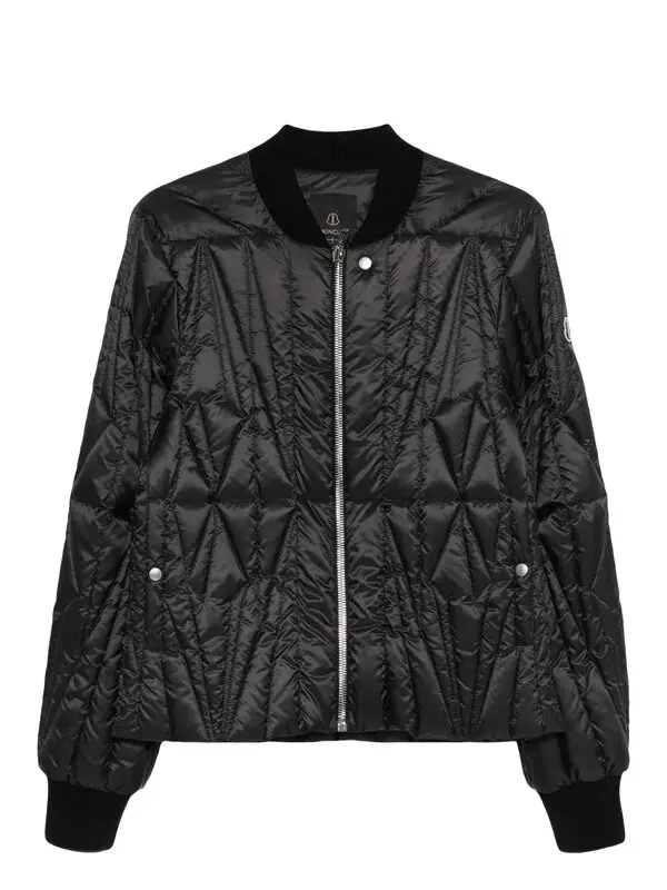 Rick Owens X Moncler Geocamo Flight Jacket - Black