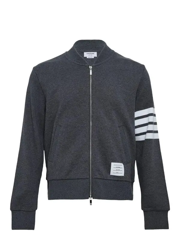 Thom Browne Classic Loopback Bomber - Grey